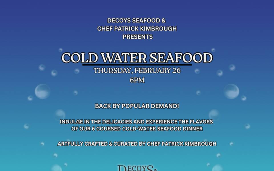 Decoys Seafood's Cold-Water Seafood 6-Course Dinner - Salty Southern Route
